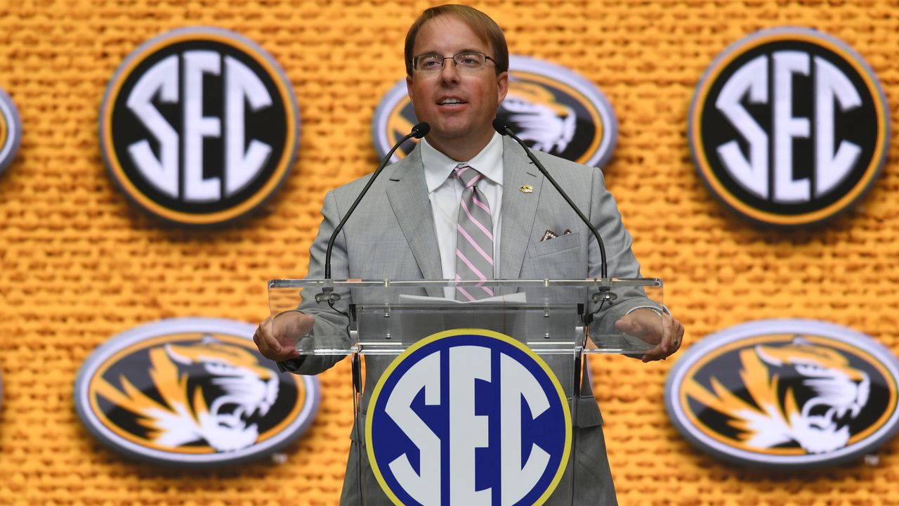 2023 SEC Football Media Days - Coach Eliah Drinkwitz (7/17/23) - Live ...